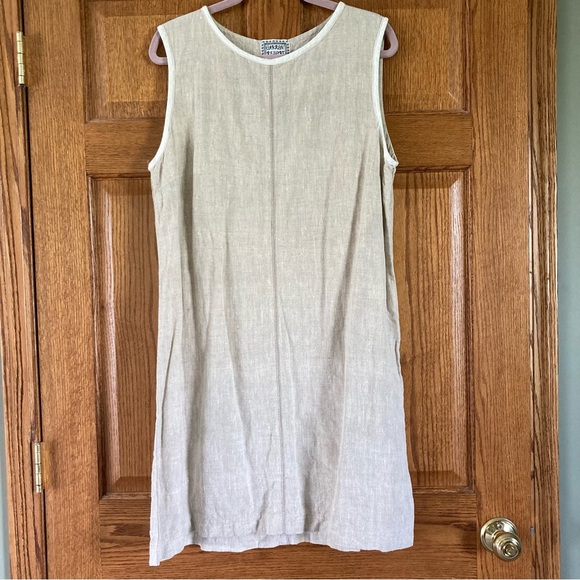 Garron Resort | Dresses | Garron Resort Casual Tan Linen Dress Xl ...